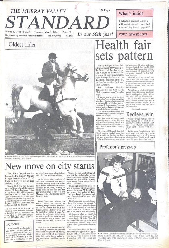 News from forty years past | The Murray Valley Standard