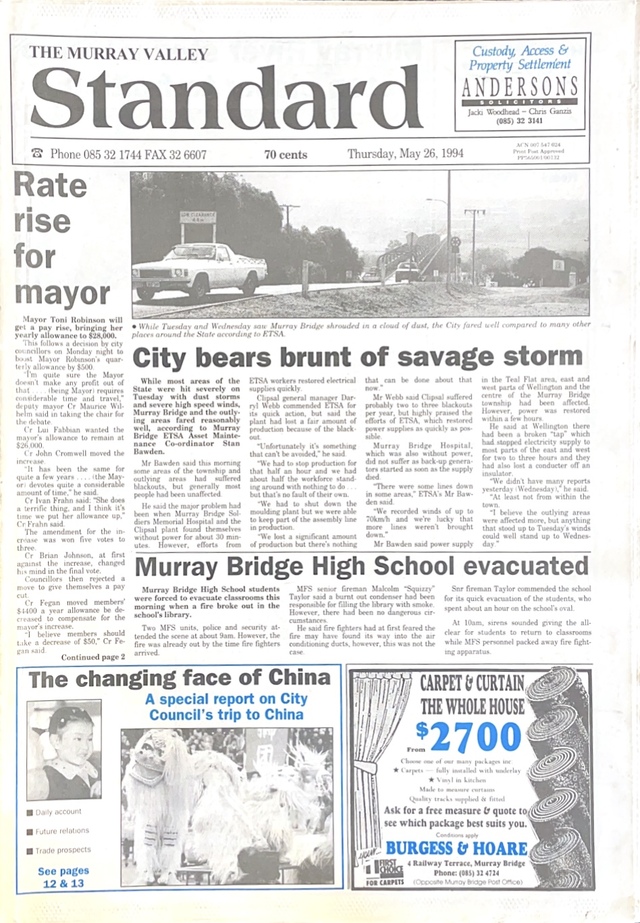What made 1994 headlines | The Murray Valley Standard