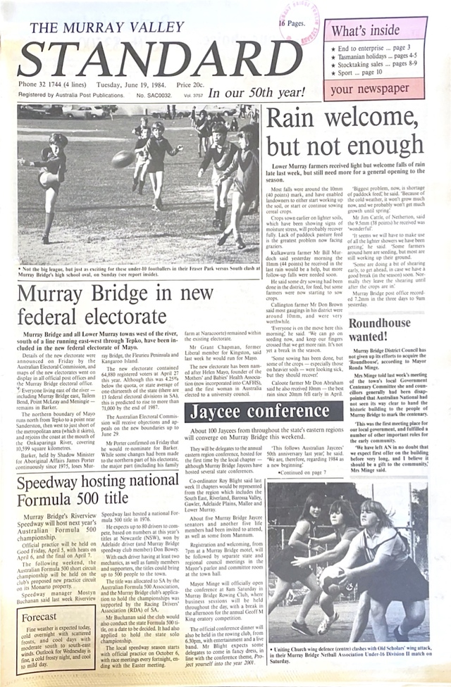 Looking back at the MVS | The Murray Valley Standard