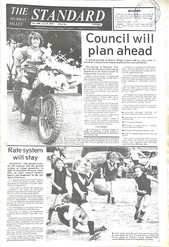 Headlines from the 1970s | The Murray Valley Standard