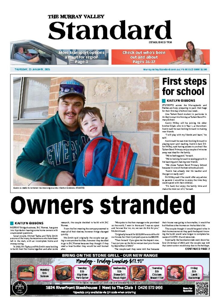 The Murray Valley Standard - 23rd January 2025 | The Murray Valley Standard