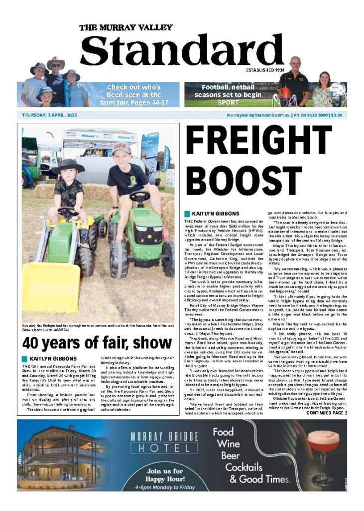 The Murray Valley Standard - 3rd April 2025 | The Murray Valley Standard