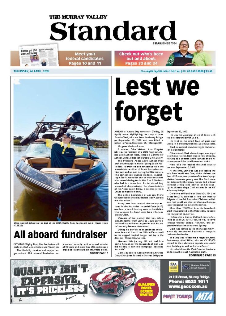 The Murray Valley Standard - 24th April 2025 | The Murray Valley Standard
