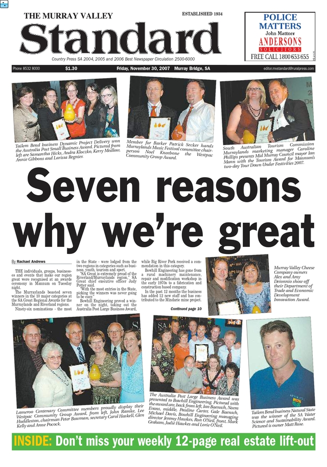 Headlines made in 2007 | The Murray Valley Standard